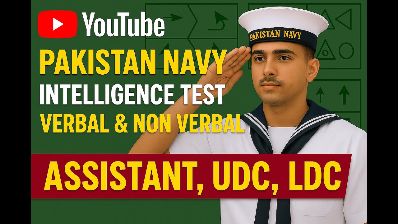 Pak Navy Intelligence Verbal & Non-Verbal | Assistant, UDC, LDC Test ...