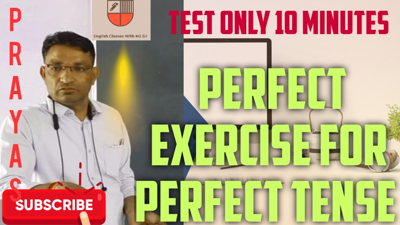 TEST / EXERCISE FOR PRESENT PERFECT TENSE - YouTube