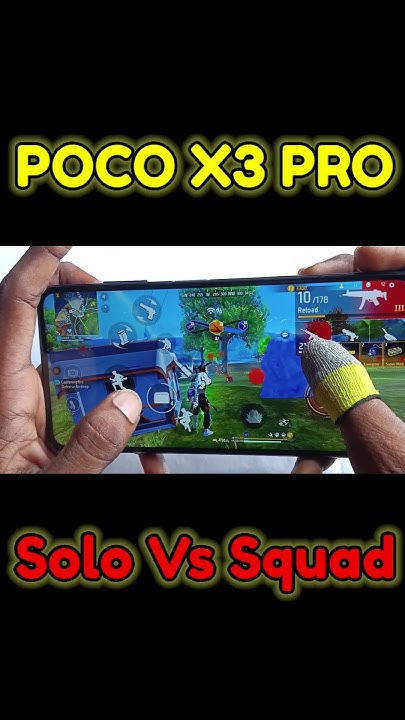 3 finger handcam gameplay solo vs squad poco X3 Pro 120fps 360hz game turbo processor 4kr # ...