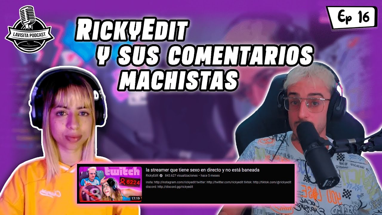 "RICKY EDIT se expresó muy mal y me atacó directamente en mi directo ...