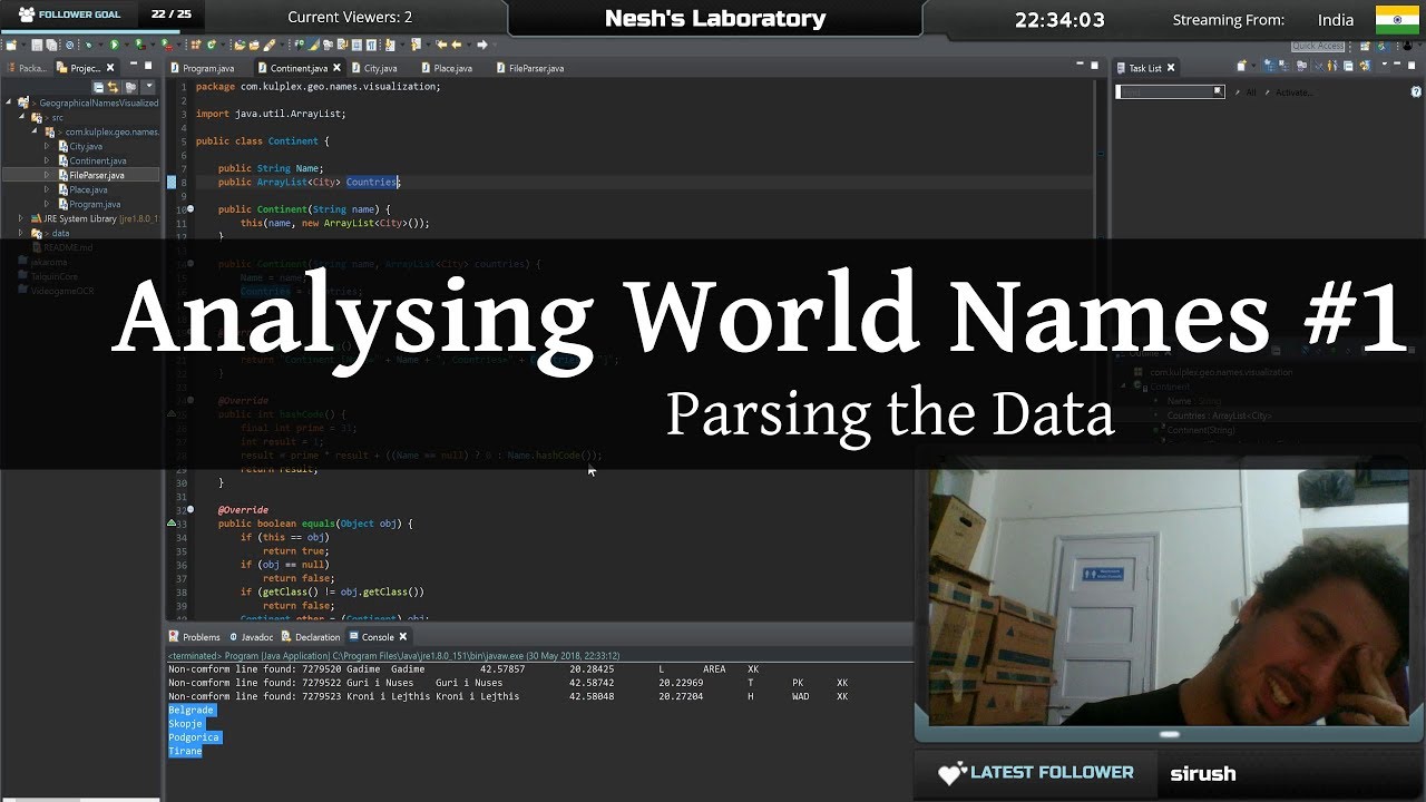 Nesh's Laboratory #4 - Analysing Geographical Names of the World ...