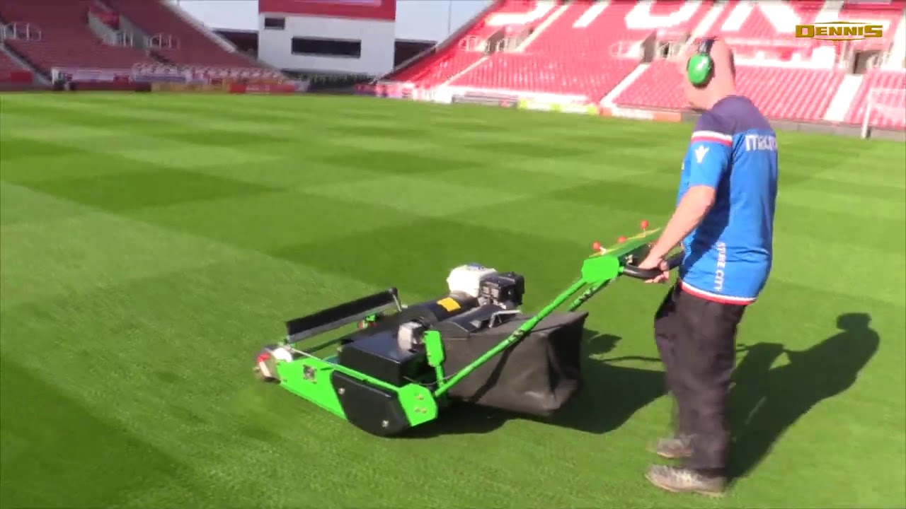 The Dennis PRO 34R Rotary Mower - YouTube