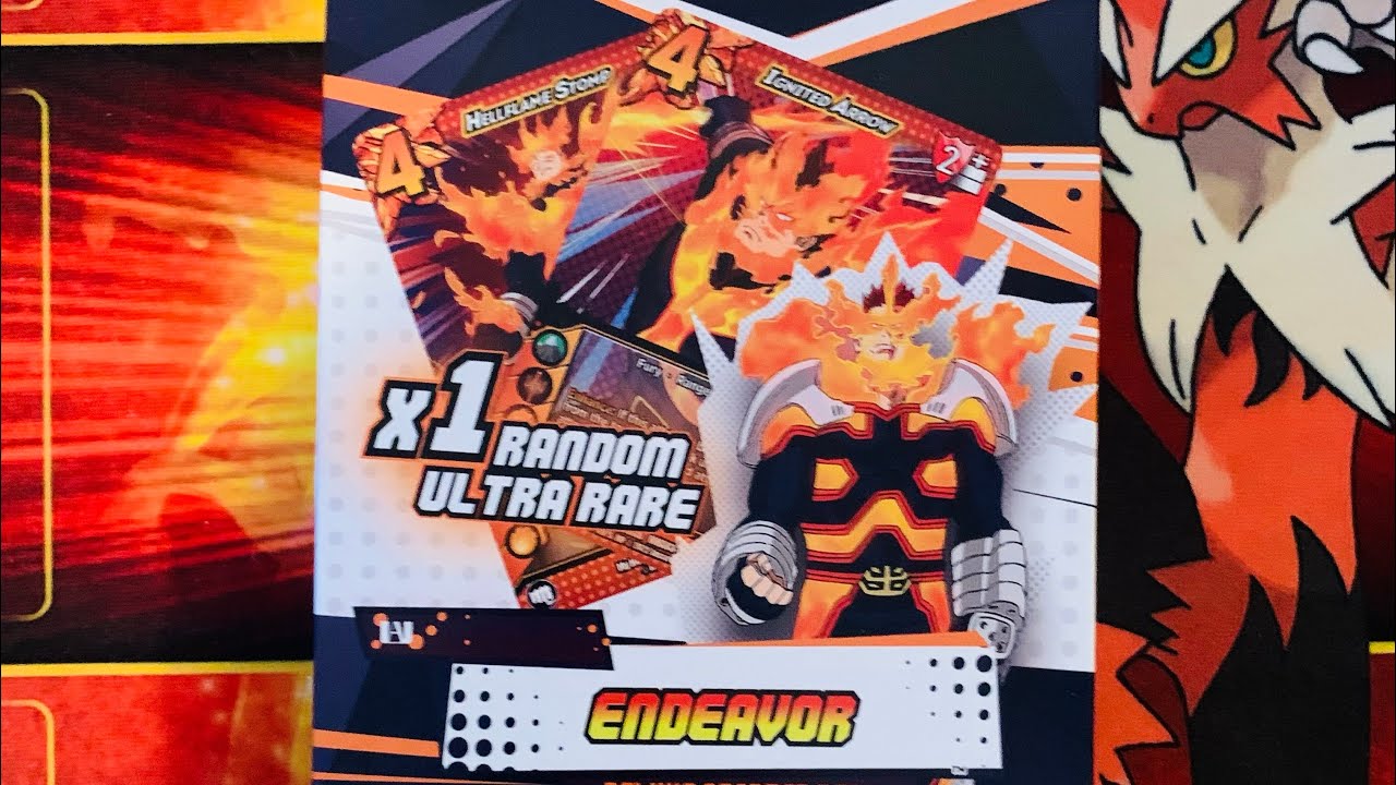 My Hero Academia Card Game Endeavor Deluxe Starter Deck Opening - YouTube
