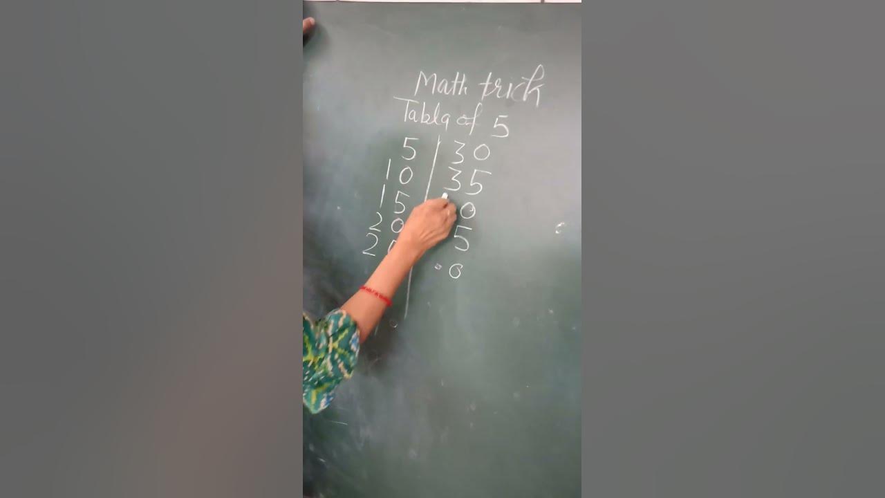 Easy method to write table of 5🤪🤪😜👍 - YouTube