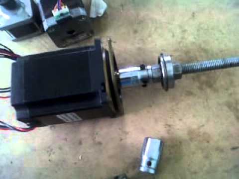 Acoples caseros para motor paso a paso en CNC - YouTube