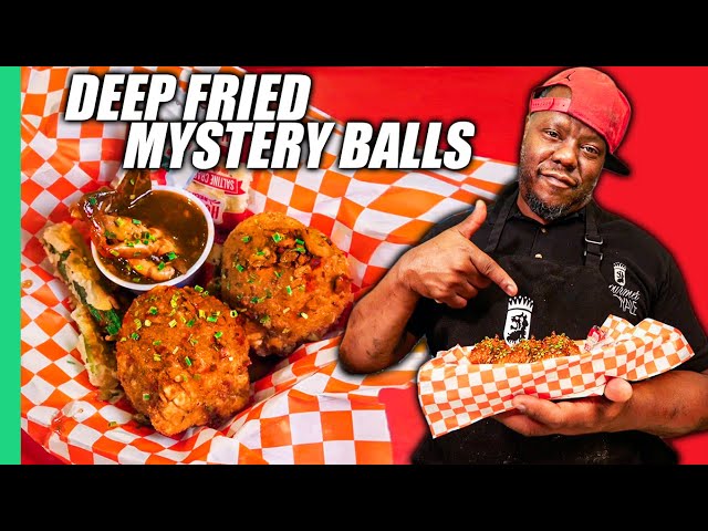 Fried Cake Balls At The Fair