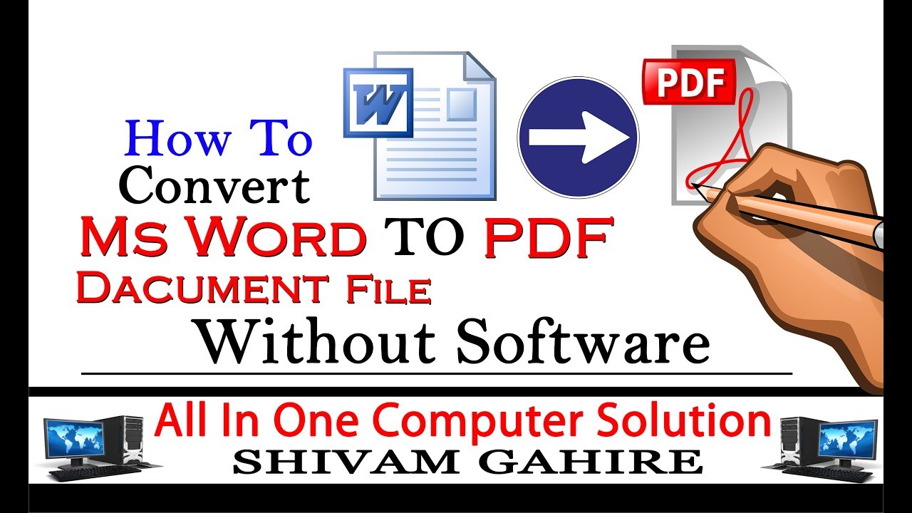 Best Way To Convert Ms Word File Into PDF - YouTube