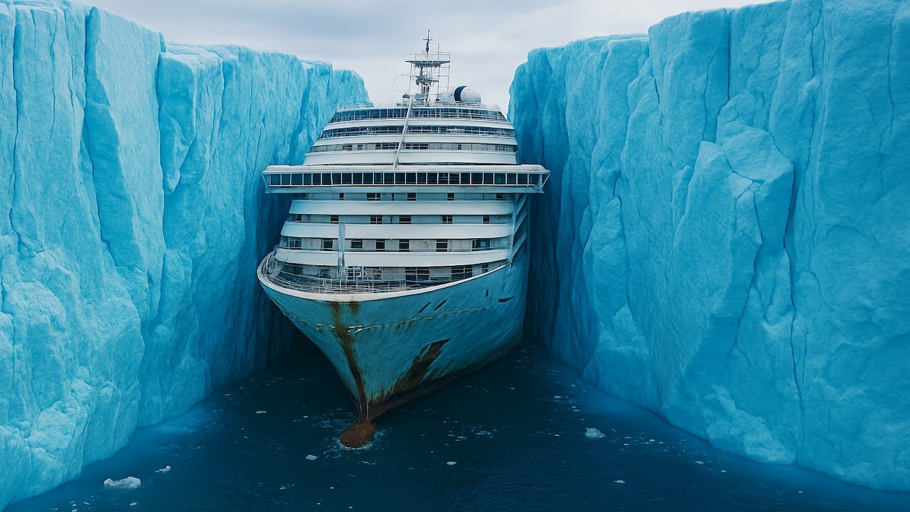 Missing Cruise Ship From 2000 Found Frozen Between 2 Icebergs - YouTube