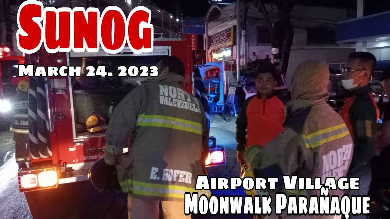 Sunog sa Airport Village Moonwalk. Parañaque.. 5th alarm. involved ...