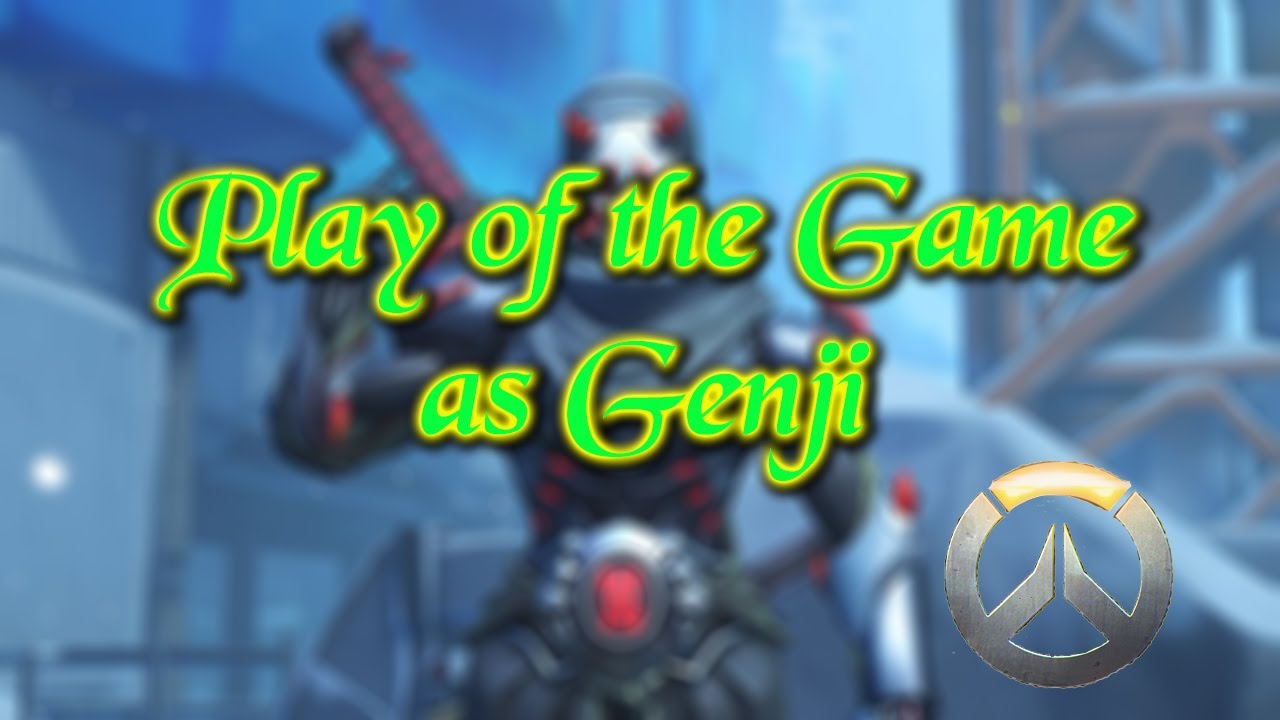 Genji Play of the Game Ultra Setting- July 12 2017 PTR - YouTube