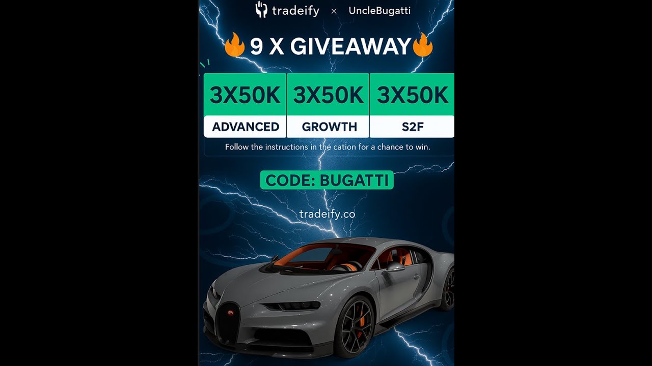 Uncle Bugatti 8/6 Tradeify 50K Advanced Plan Giveaway #trading #nasdaq #futures #propfirms - YouTube