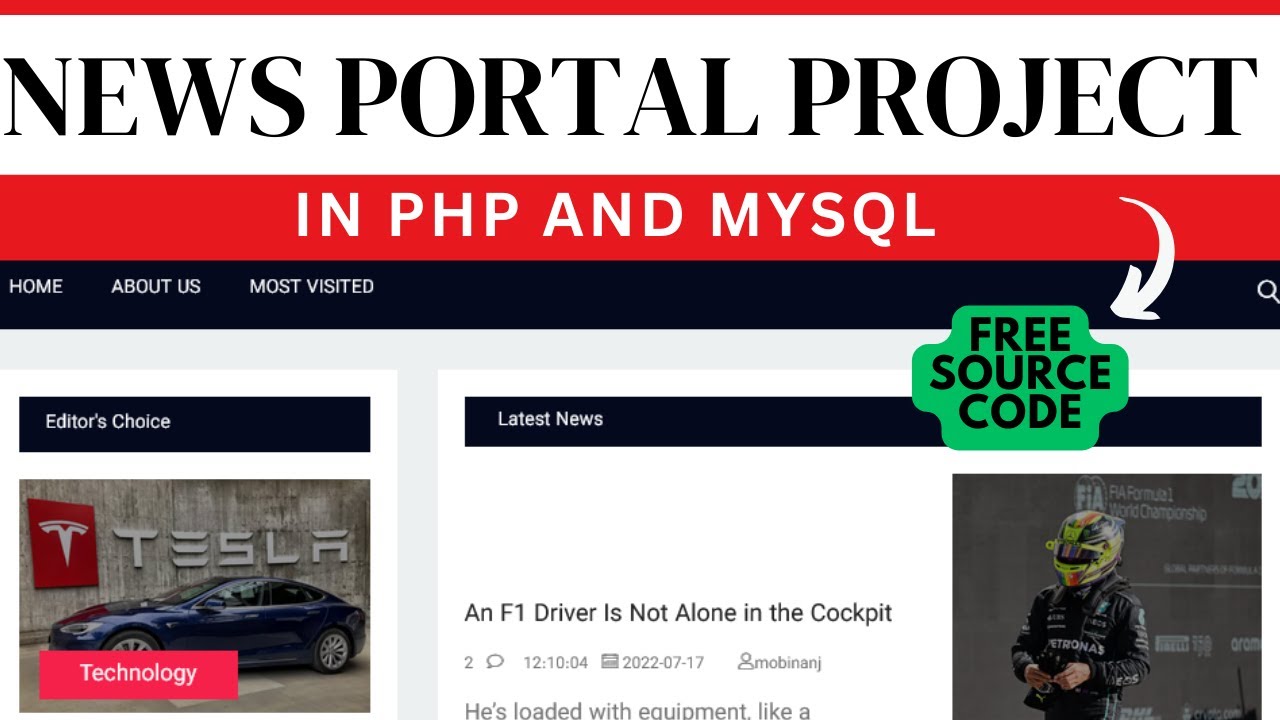 Online News Portal Php Project News Portal Using Php And Mysql Project 37 Php Projects
