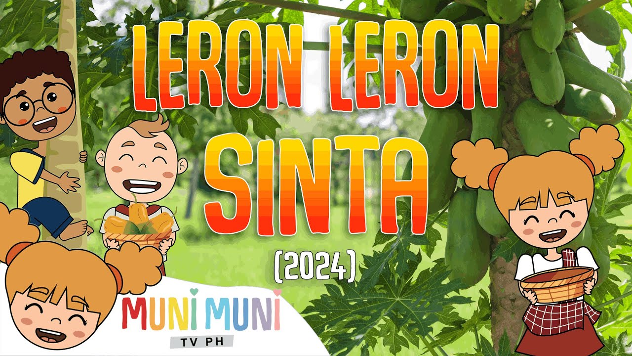 LERON LERON SINTA (2024) WITH LYRICS | Animated Filipino Folk Song ...