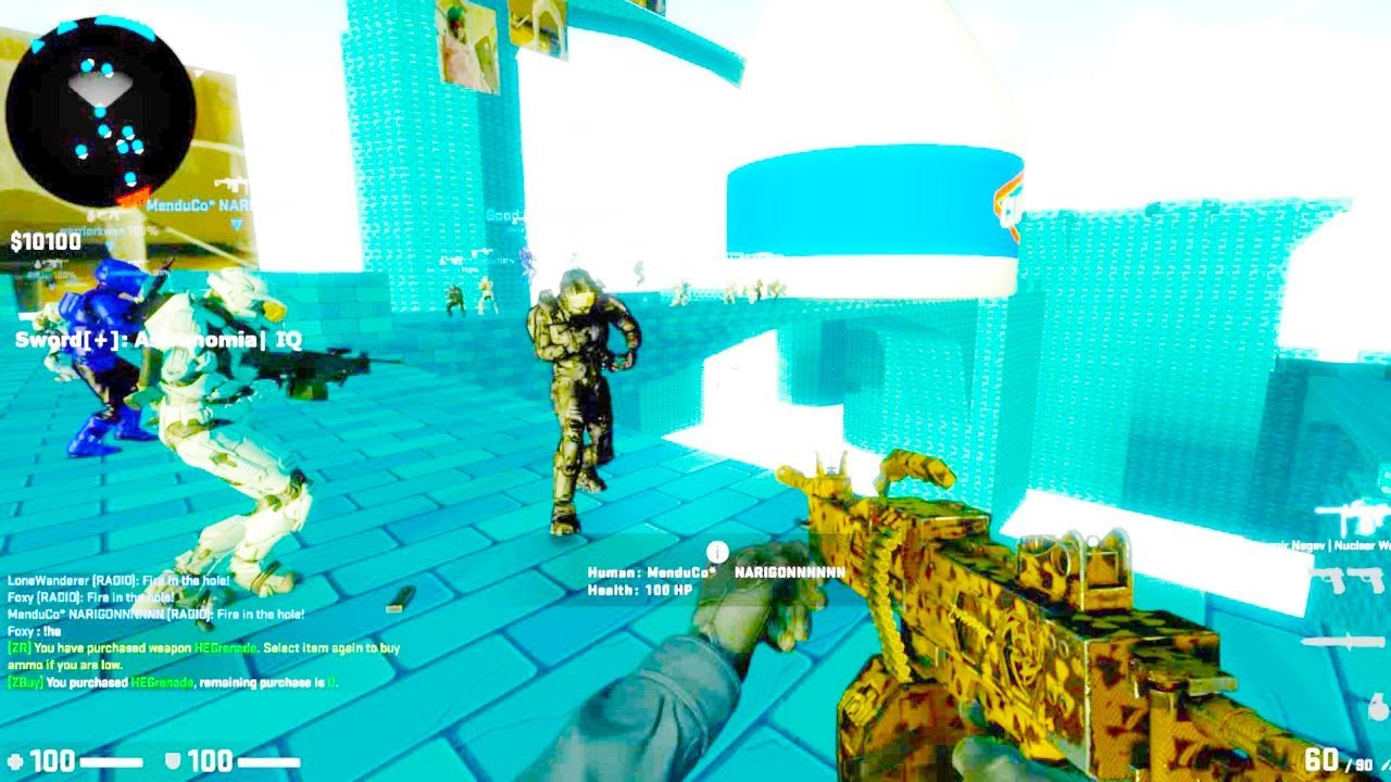 Counter Strike Global Offensive - Zombie Escape mod online gameplay on ...