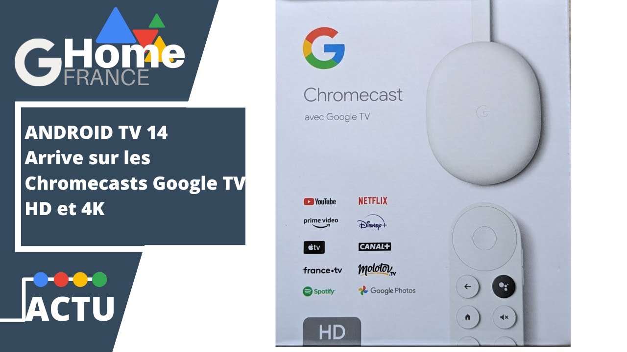 Android TV 14 - Chromecast Google TV HD et 4K - YouTube