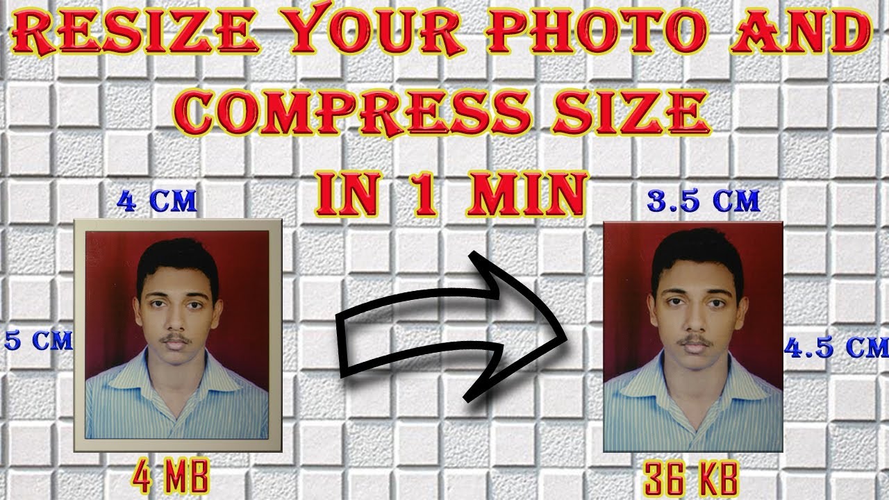 How to Resize Your Photo In Centimeter or Pixel & Reduce Size in Less ...
