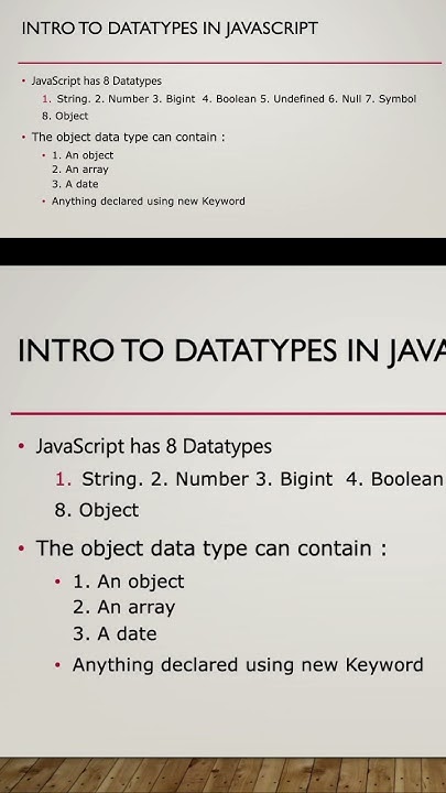 Introduction to DataTypes in JavaScript #javascript #datatypes #webdevelopment #salesforce #lwc ...