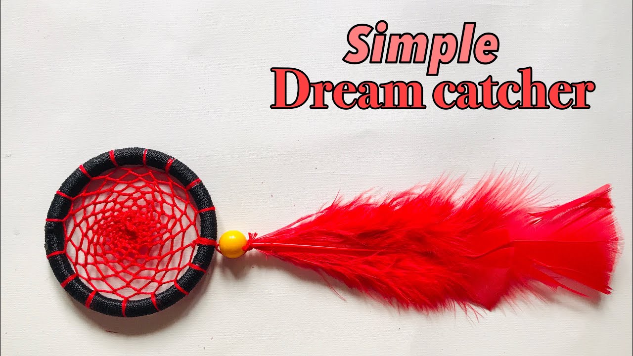 How to make dreamcatcher using old bangles |DIY Small colorful dream ...
