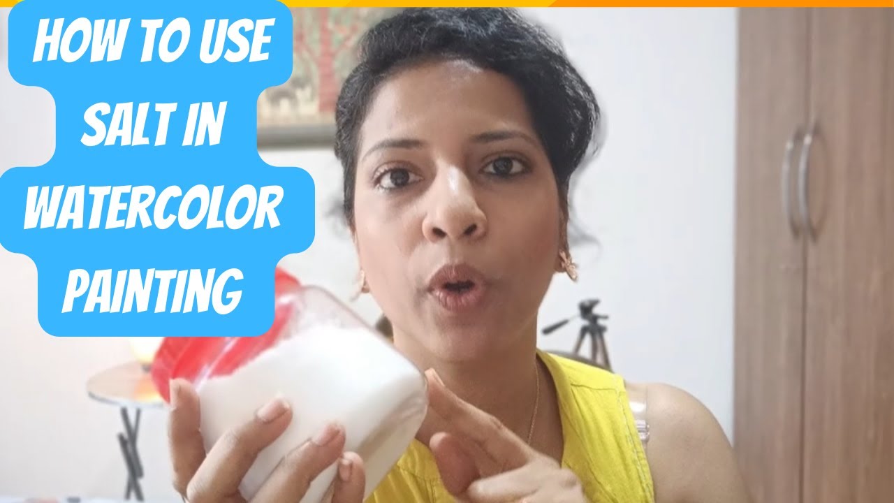 How to use salt in watercolor painting/ Texture/ - YouTube