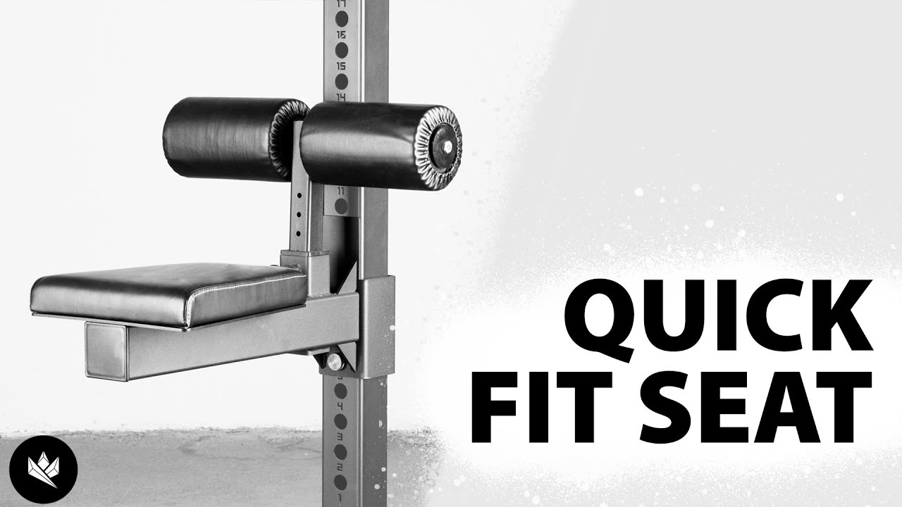 Quick fit seat for pulley stations - YouTube