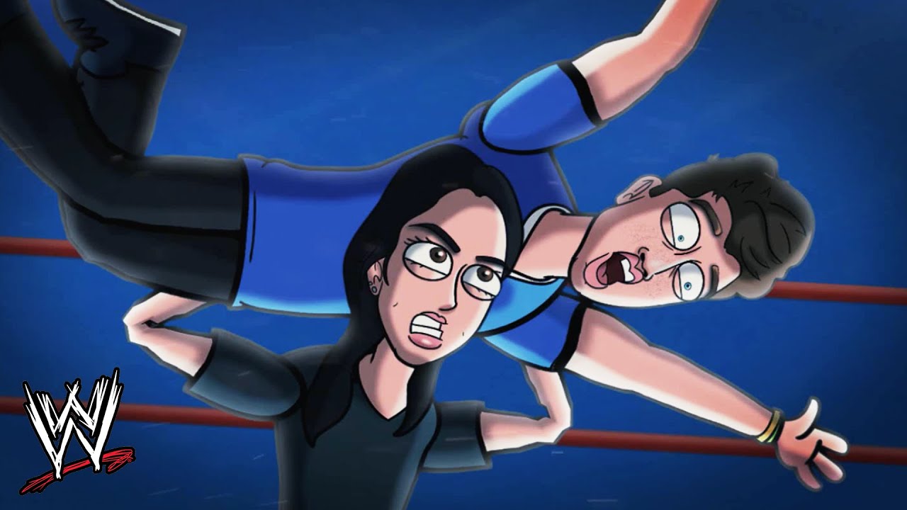 Animated WWE Moves On Girls - YouTube