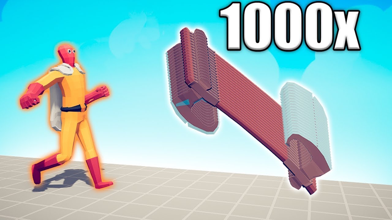 1000x OVERPOWERED AXE THROWER vs UNITS - TABS | Totally Accurate Battle ...