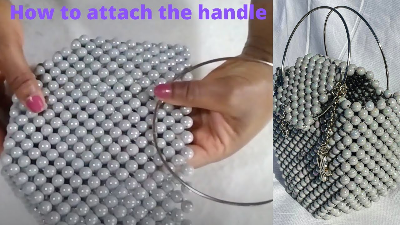 HOW TO ATTACH THE HANDLE TO THE BAG/ HOW I ATTACHED THE HANDLE TO THE ...