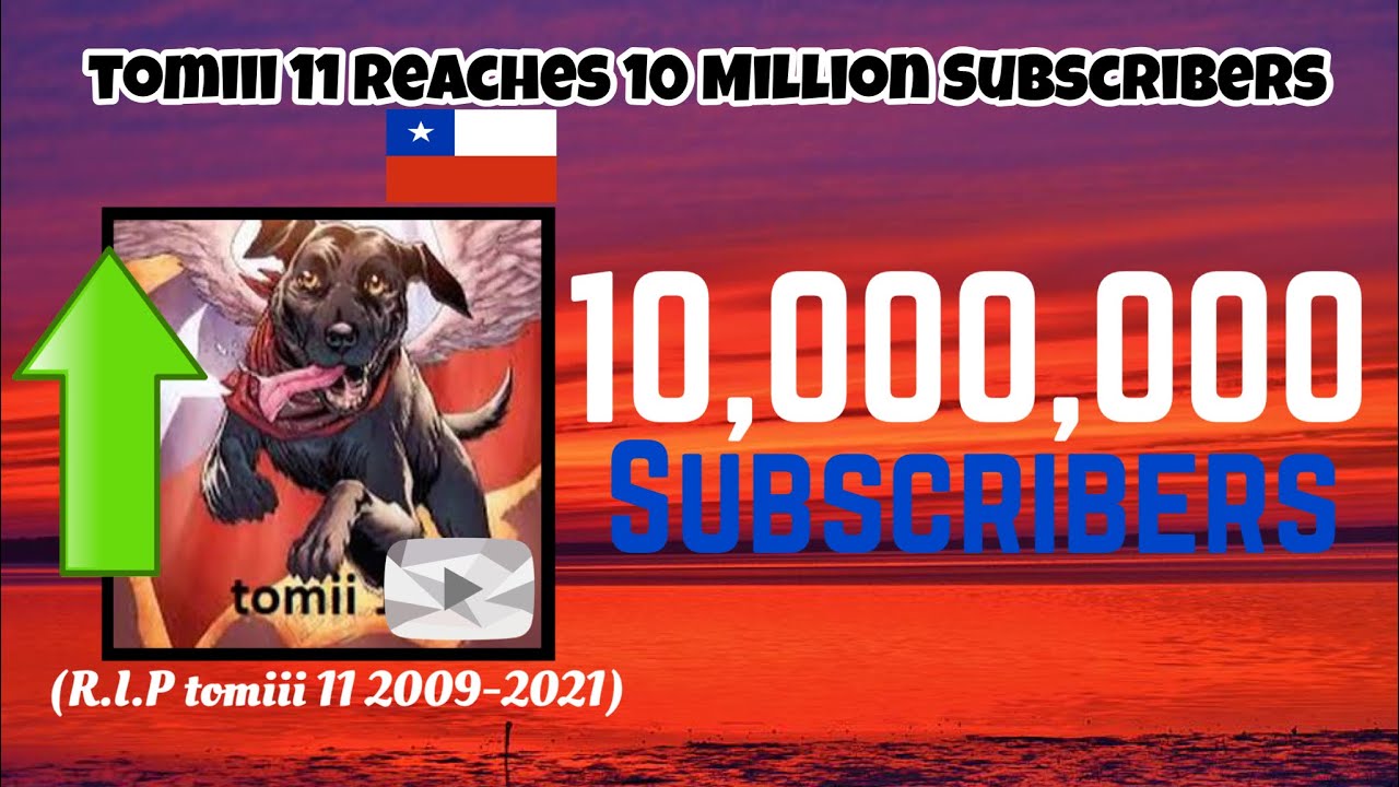 tomiii 11 Reaches 10 Million Subscribers | (R.I.P tomiii 11, 2009-2021 ...