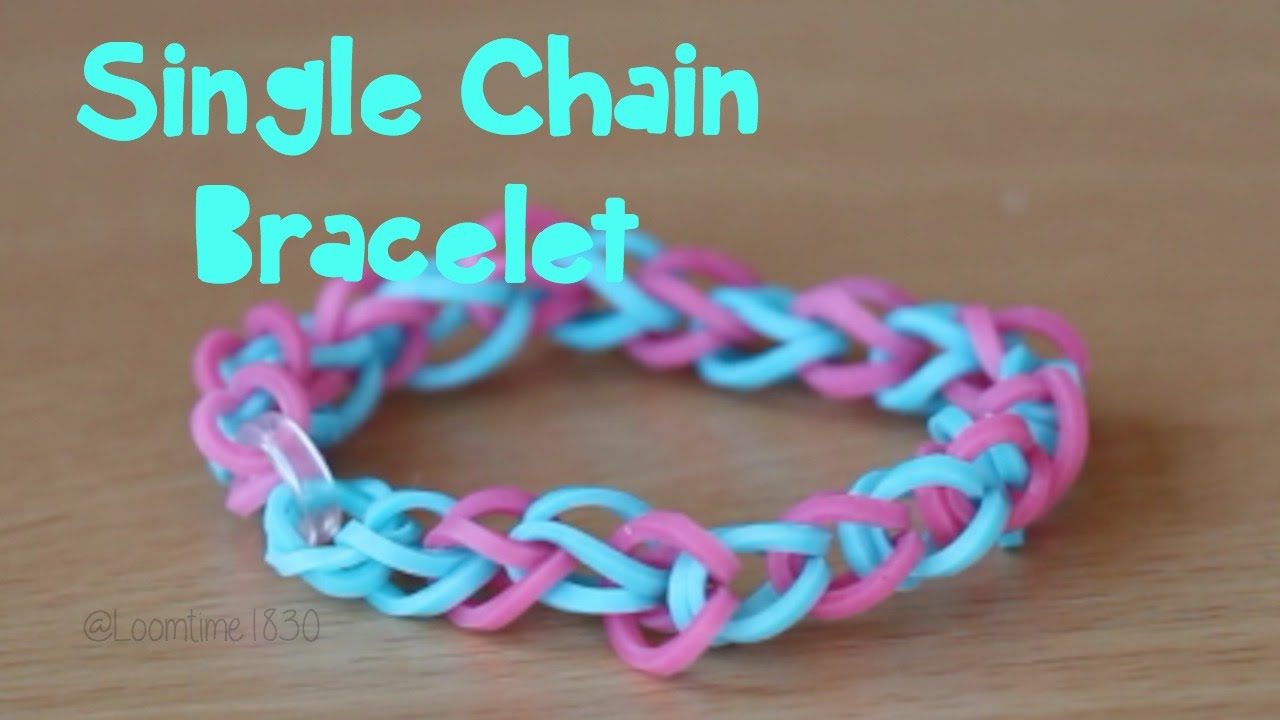 Rainbow Loom Single Chain Bracelet YouTube rainbow-loom-single-chain-bracelet-youtube