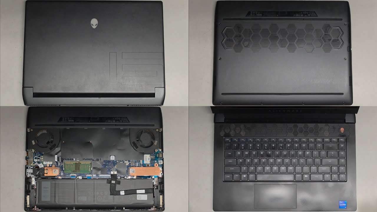 Dell Alienware m15 R6 Disassembly RAM SSD Hard Drive Upgrade Battery ...