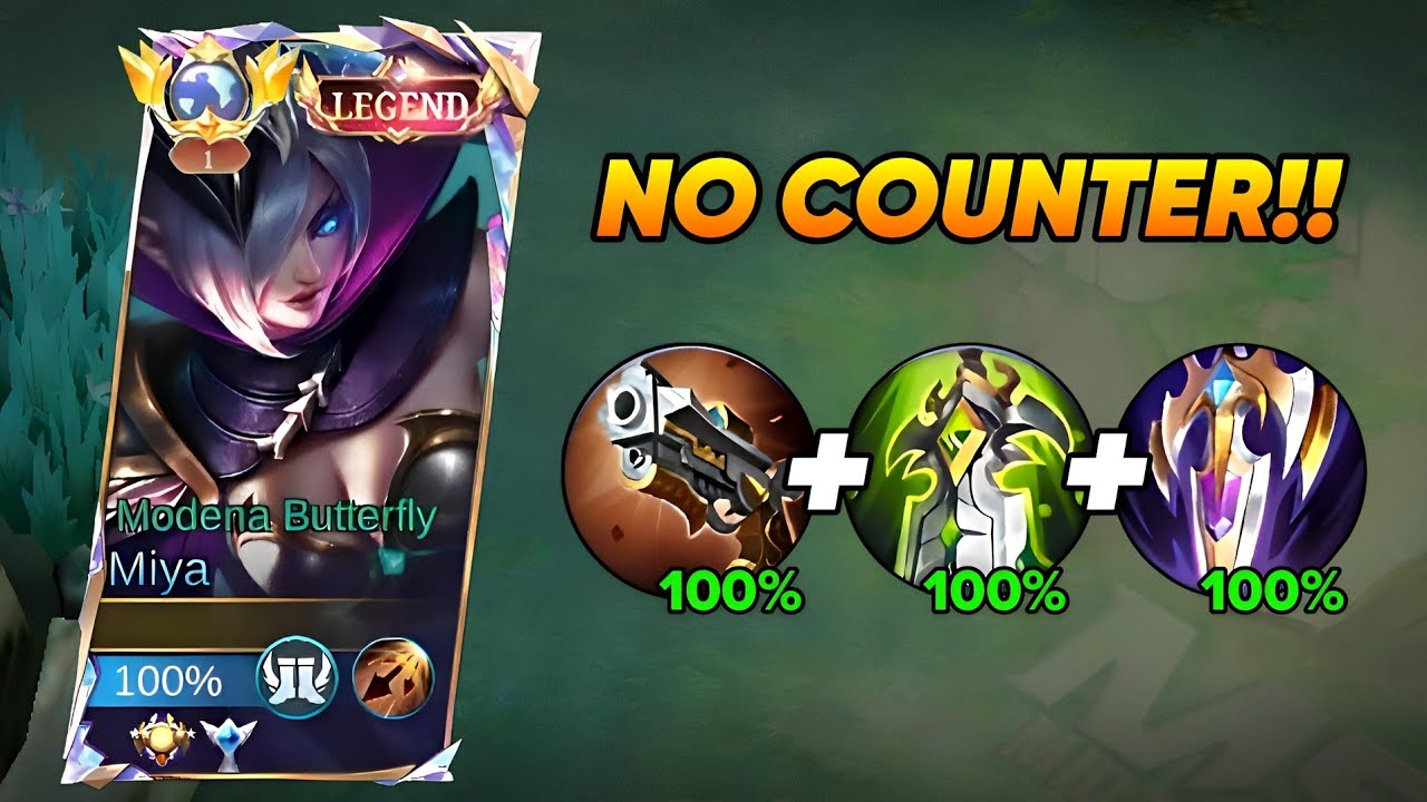 GLOBAL MIYA NO COUNTER BUILD AUTO 1 HIT DELETE!!🔥 (+300% DMG HACK ...