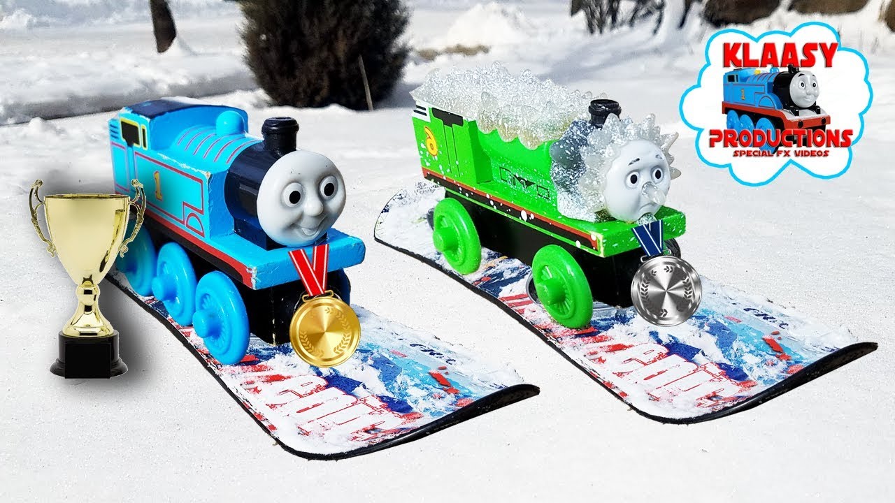 Thomas and Friends "Winter Olympic Snowboarding" Thomas the Train ...