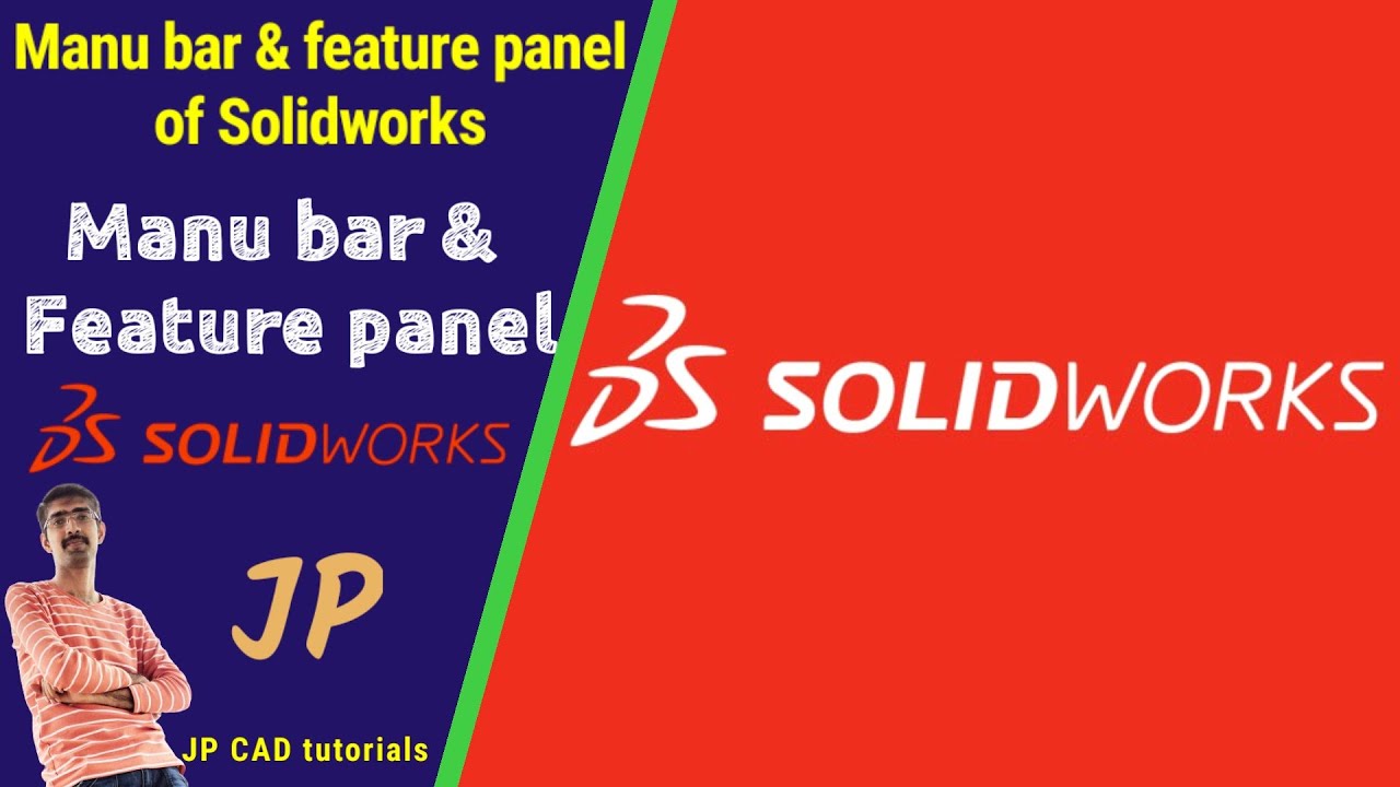 Manu bar & feature panel in Solidworks | Solidworks | #jpcadtutorials # ...