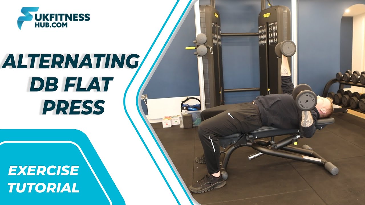 Exercise Tutorial: Alternating DB Flat Press - YouTube