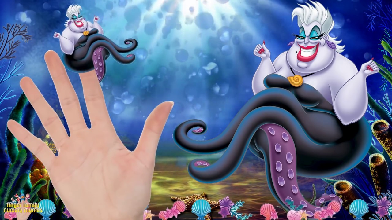 Ariel The Little Mermaid Finger Family Song Nursery Rhymes For Kids and ...