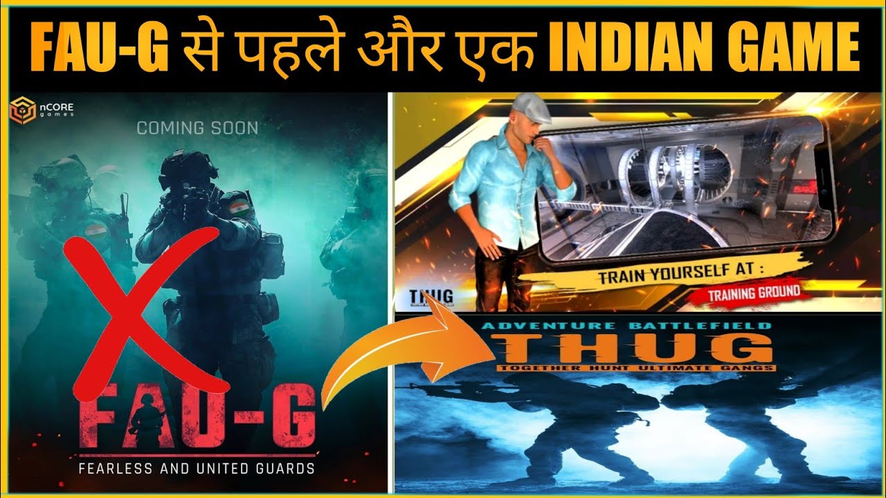 Thug Mobile Game Pre-Register Start | Fau-g से पहले और एक Indian Game ...