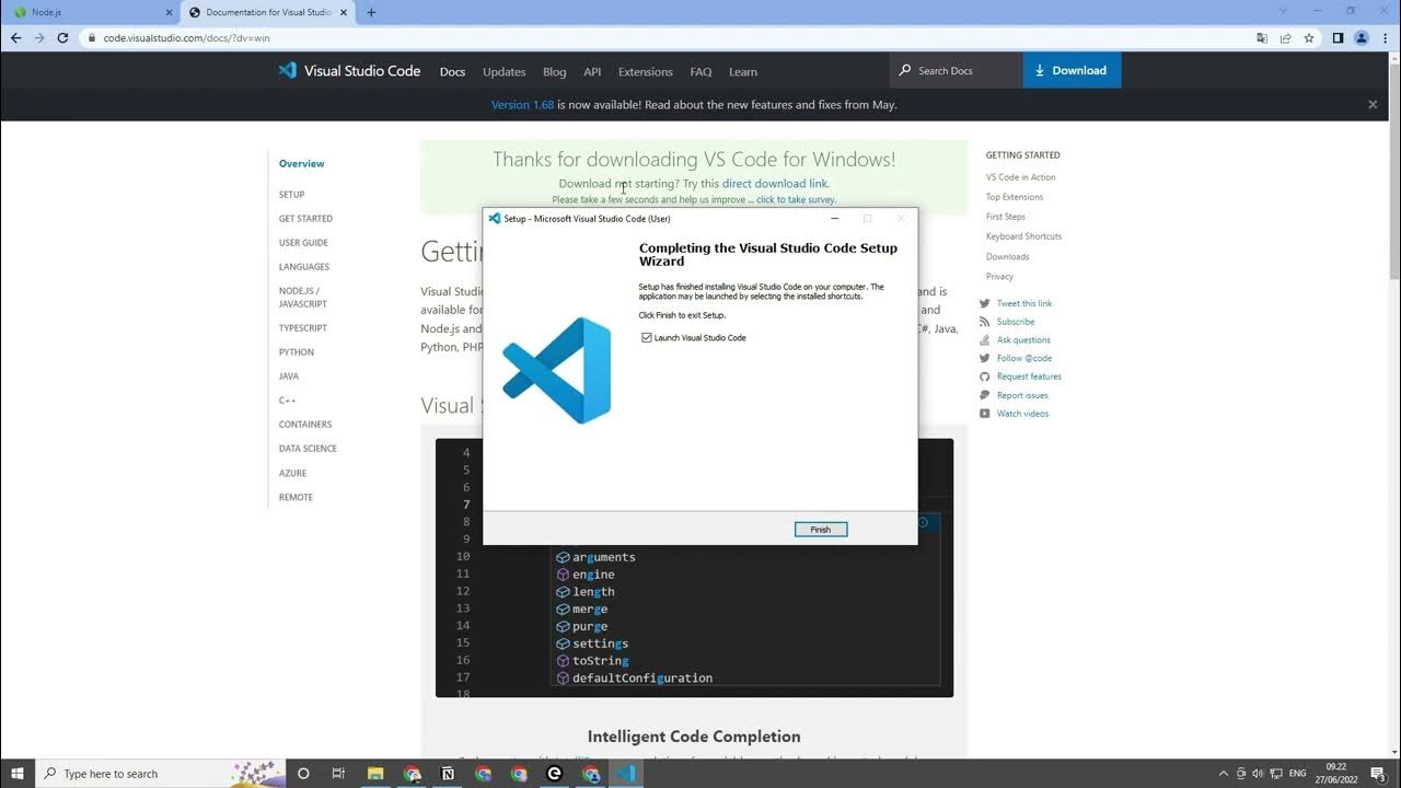 Cara Menginstall Visual Studio Code - YouTube