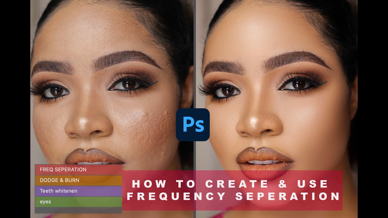 HOW TO EASILY CREATE AND USE FREQUENCY SEPARATION ACTION - YouTube