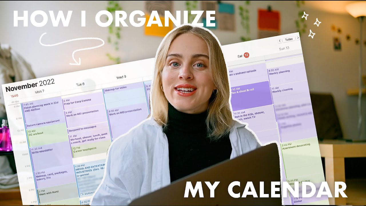 how I schedule everything (college, youtube, a LIFE) - YouTube