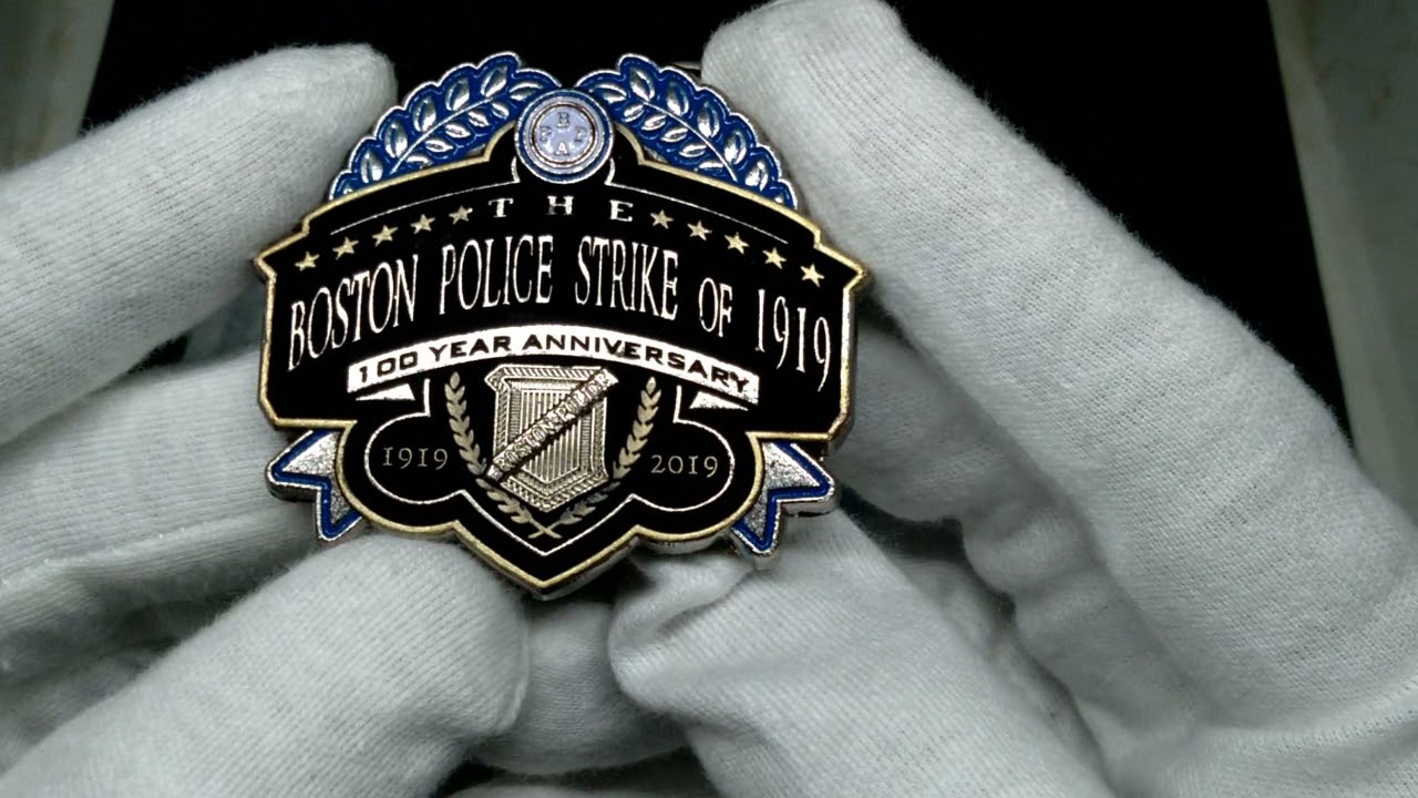 100th anniversary of the Boston police strike of 1919 challenge coin ...