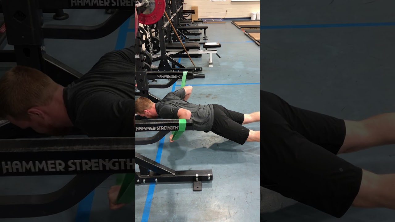 Band Supported Push Ups - YouTube