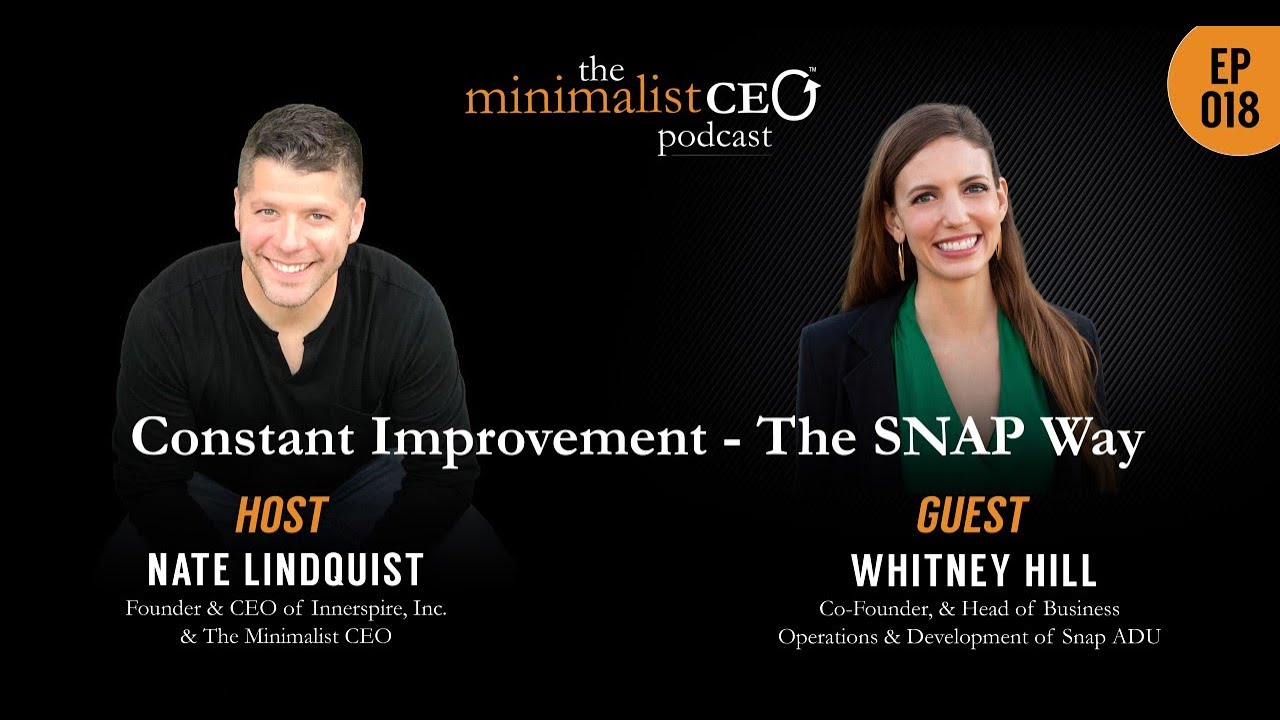 Whitney Hill: Constant Improvement - The SNAP Way - YouTube