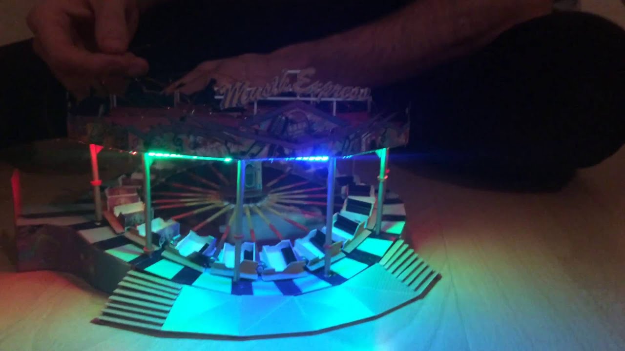 Musik Express Model Test Run With LED's - YouTube