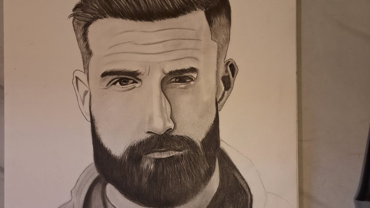 How To Draw Man Beard Sketch in easy way ️ || Khushal Art Gallery 🎨 ...