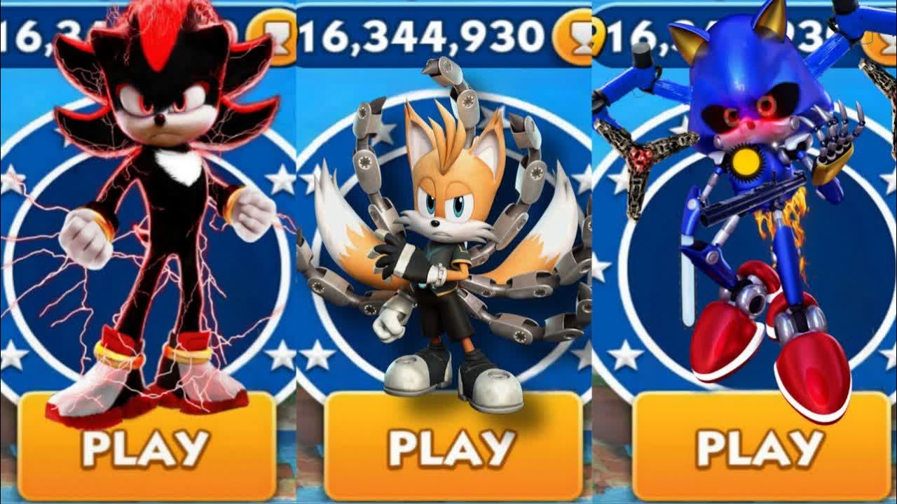 Sonic Dash - Shadow VS Tails Nine VS Metal Sonic _ Movie Sonic vs All ...