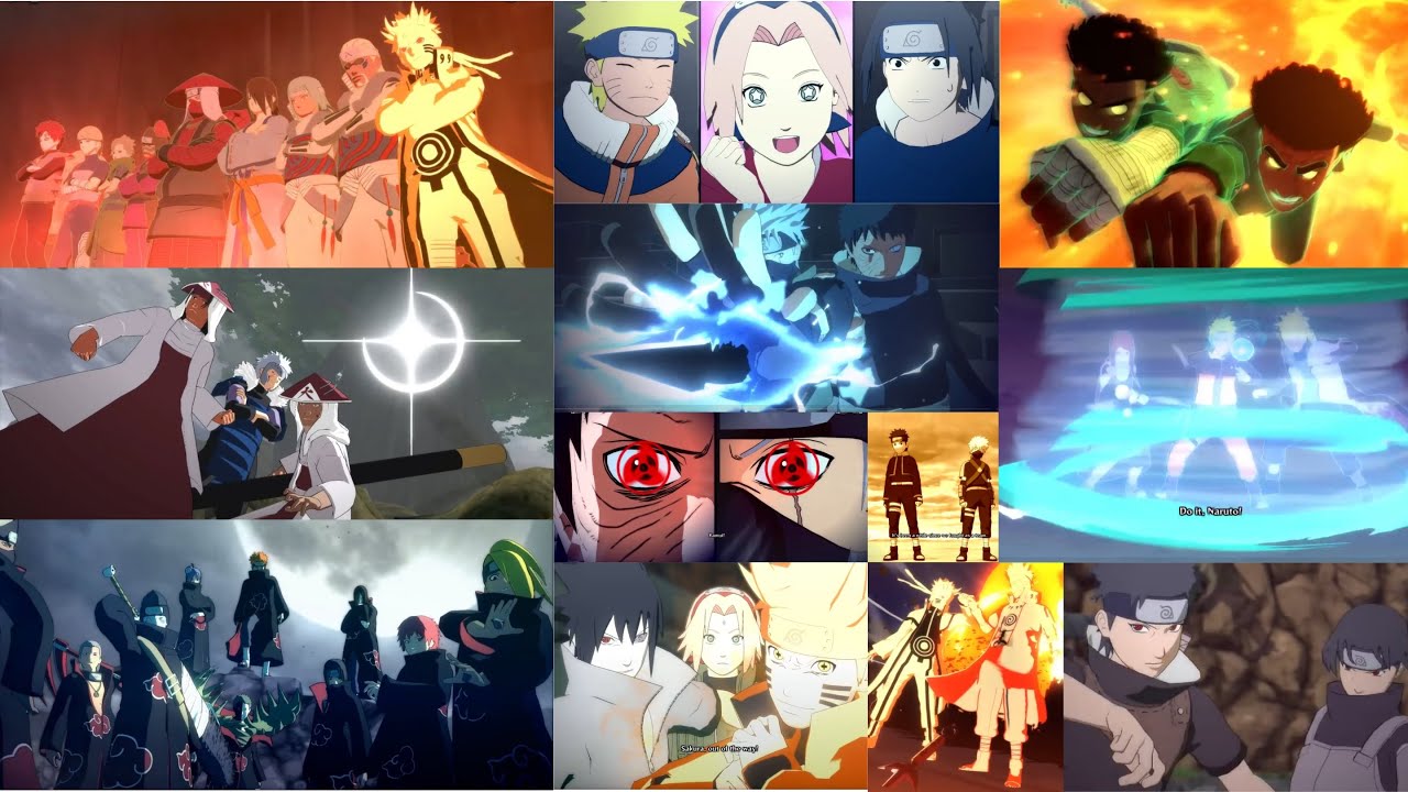 All Ultimate Jutsu Team Attacks Naruto Ultimate Ninja Storm 4 - YouTube
