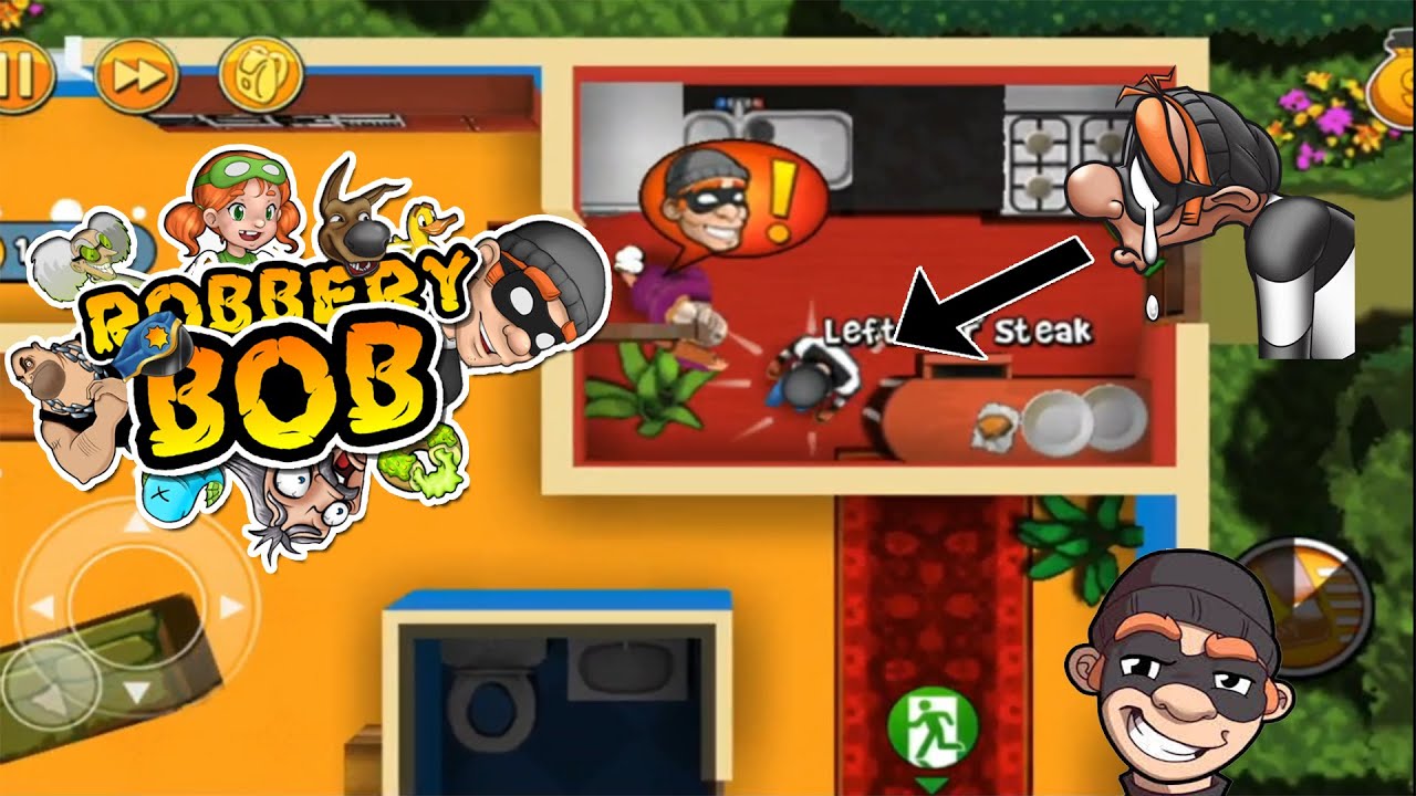 Can BOB Steal everything from that angry granny's House? | Robbery Bob ...