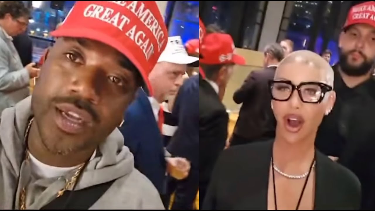 Ray J Finds Amber Rose At Trump Headquarters Celebrating After Election ...