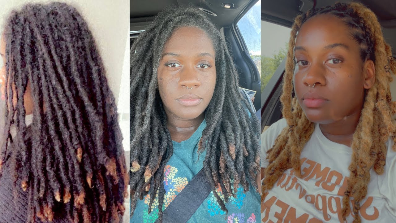 VLOG: COLORING MY THICK LOCS ! | LOC TRANSFORMATION / JOURNEY - YouTube