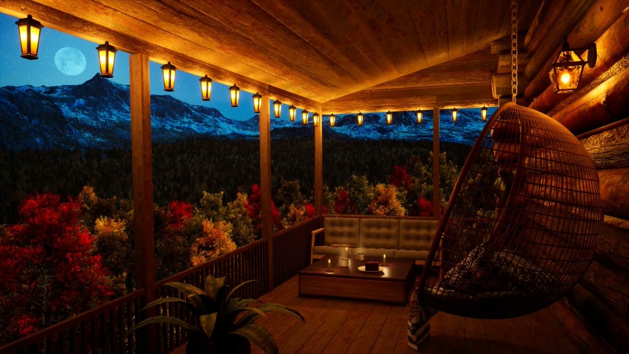Calm Cabin Porch Ambiance With Light Rain to Relax, Study & Sleep | 3h ...